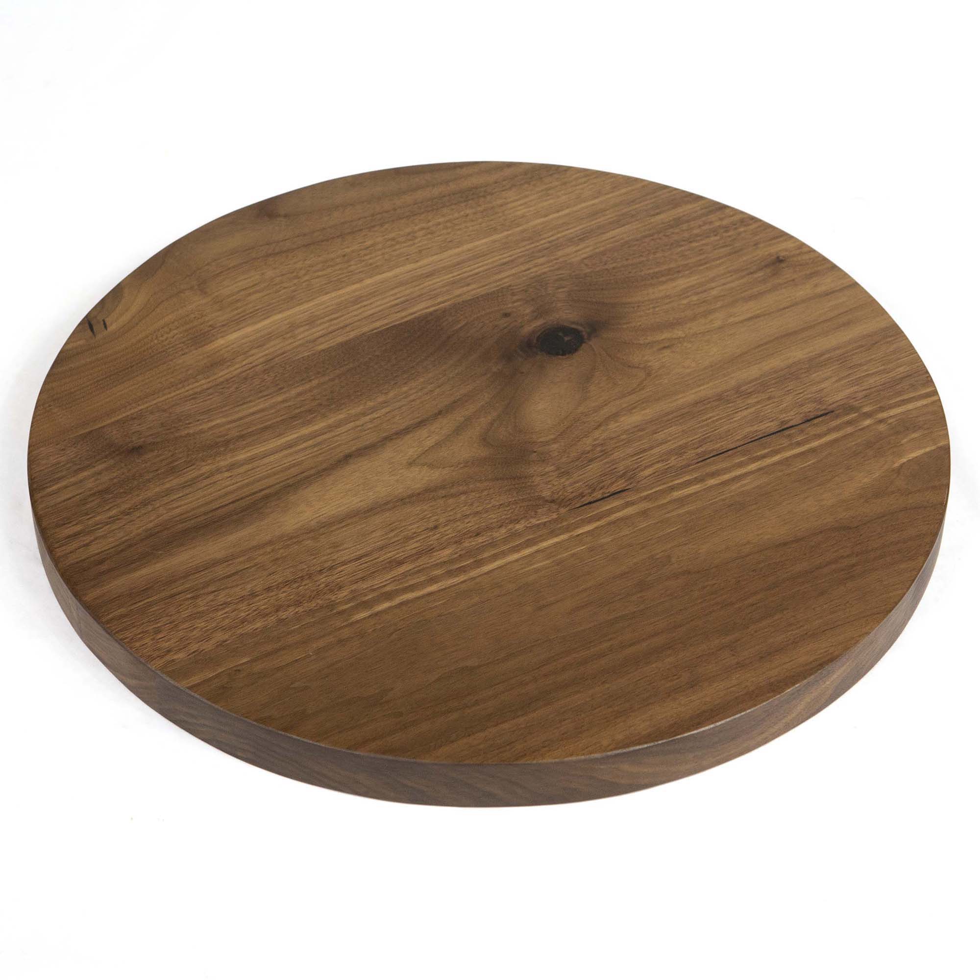 19" Black Walnut Round Table Top – Rusty Design Dallas