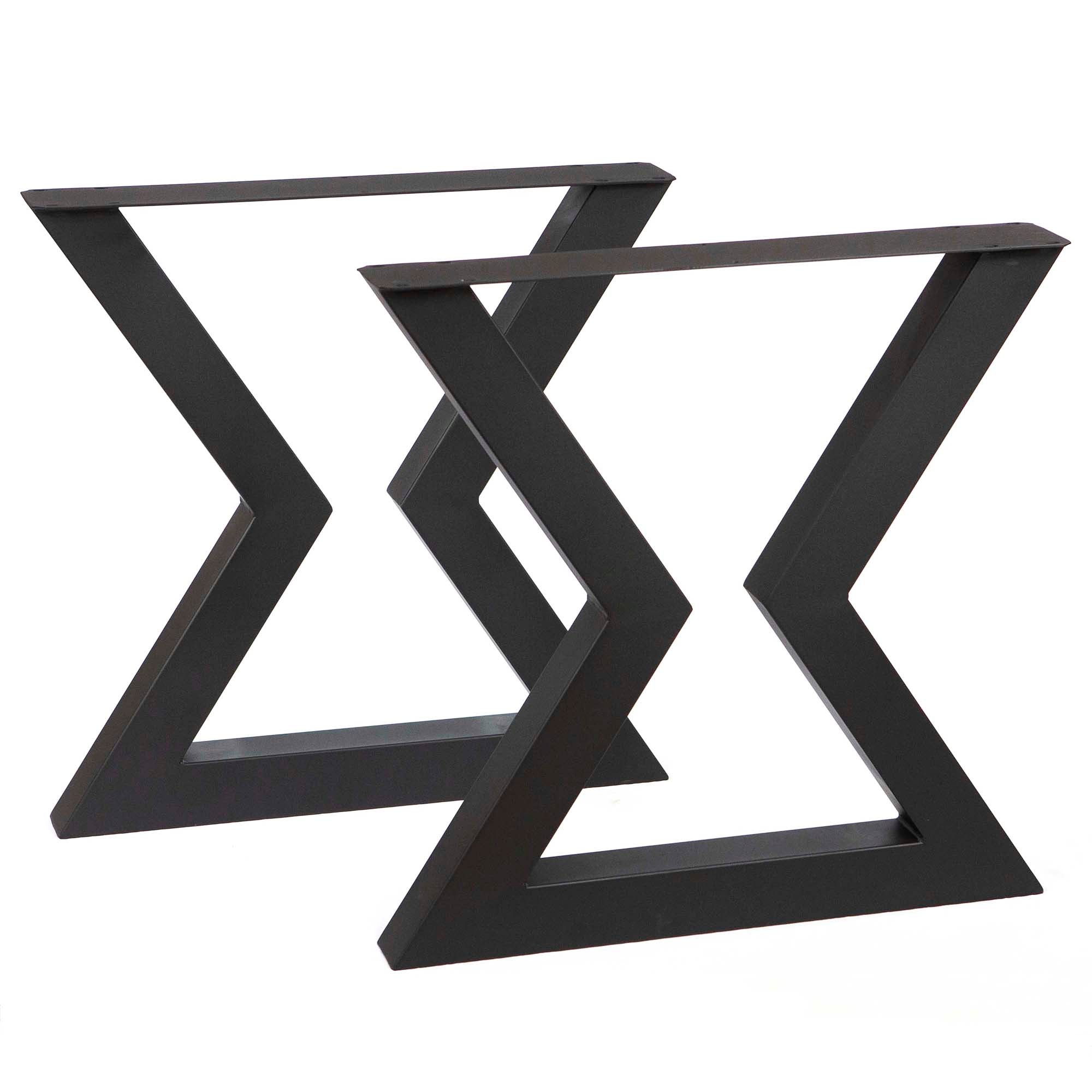 Sleek X-Shaped Furniture Legs – Rusty Design Dallas