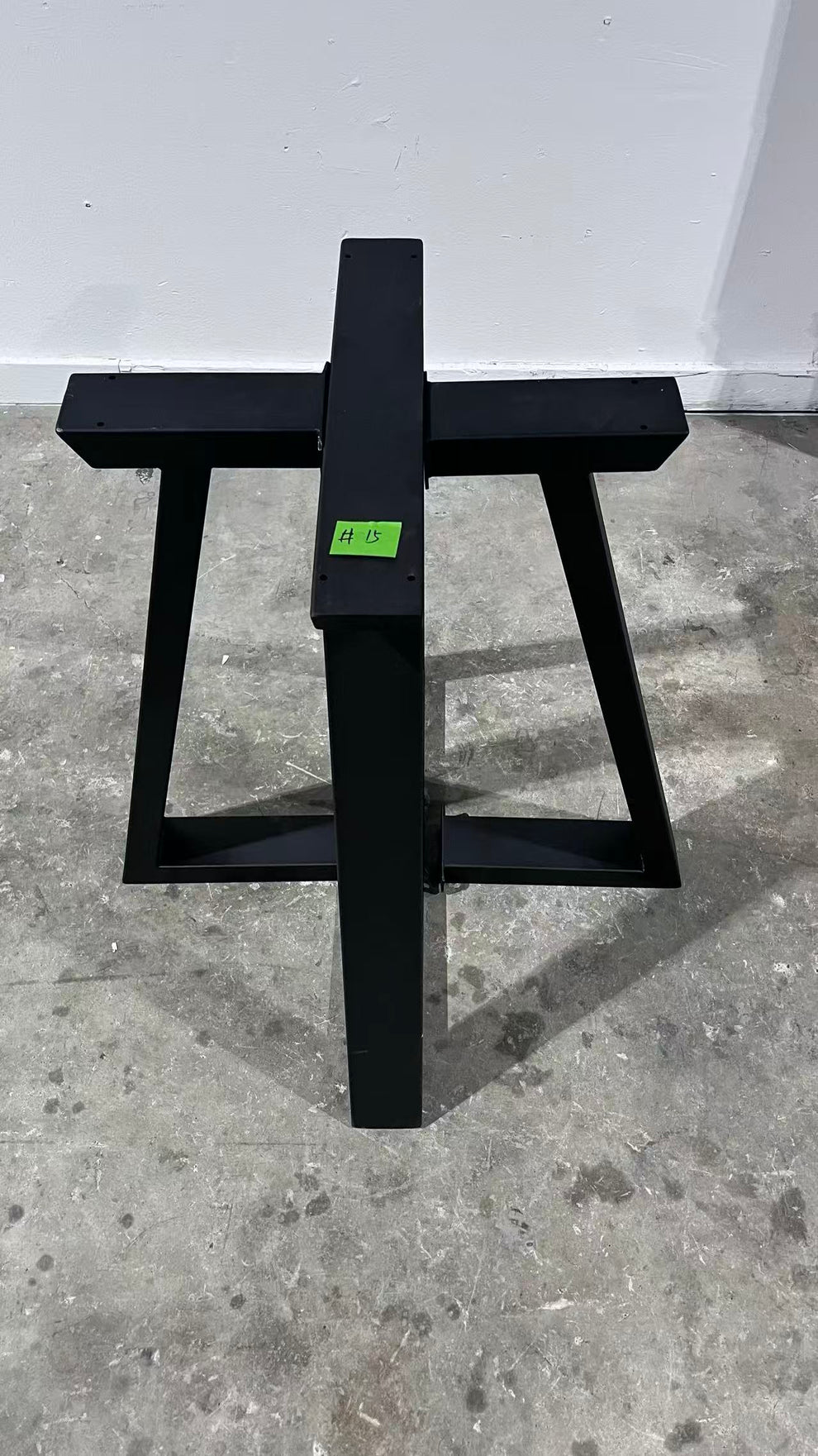 Pyramid Round Dining Table Legs - Heavy Duty Metal Base Set – Rusty ...