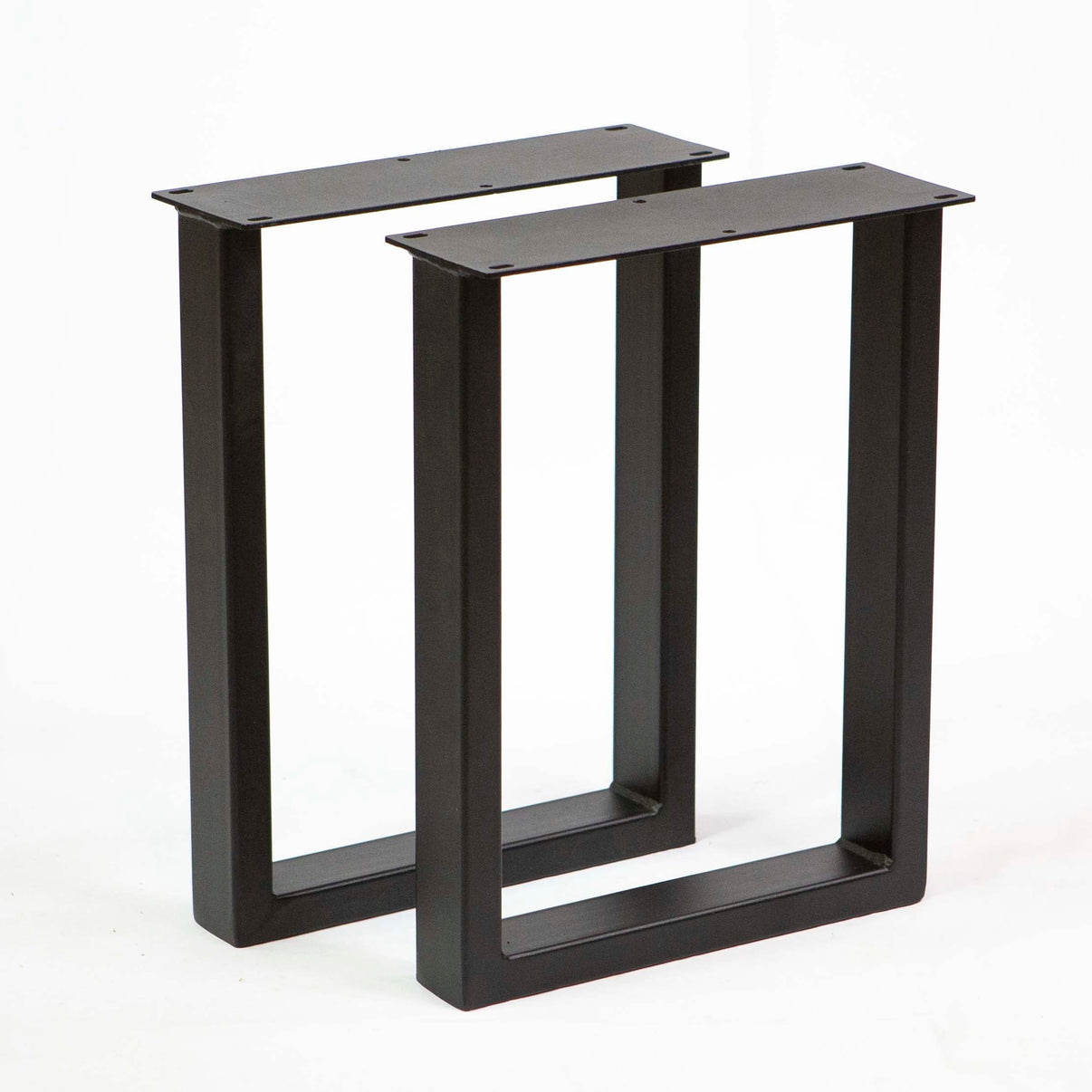 U-Shaped Coffee Table Legs - Metal, Adjustable Feet (Pair) – Rusty ...