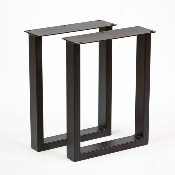 U-Shaped Coffee Table Legs - Metal, Adjustable Feet (Pair) – Rusty ...