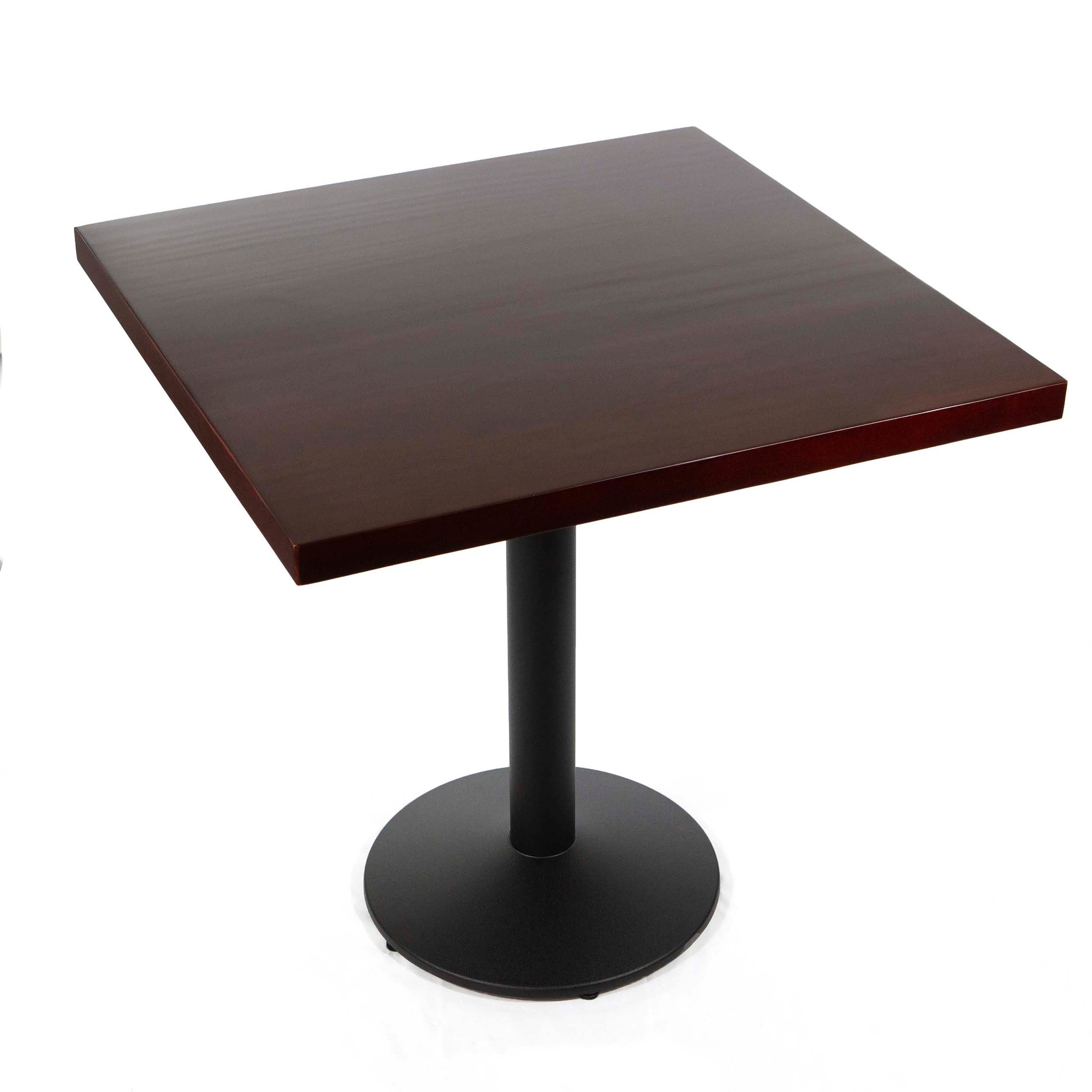 30 x 30" Solid Pine Wood Restaurant Cafe Table, Mahogany Color #J01P30 ...