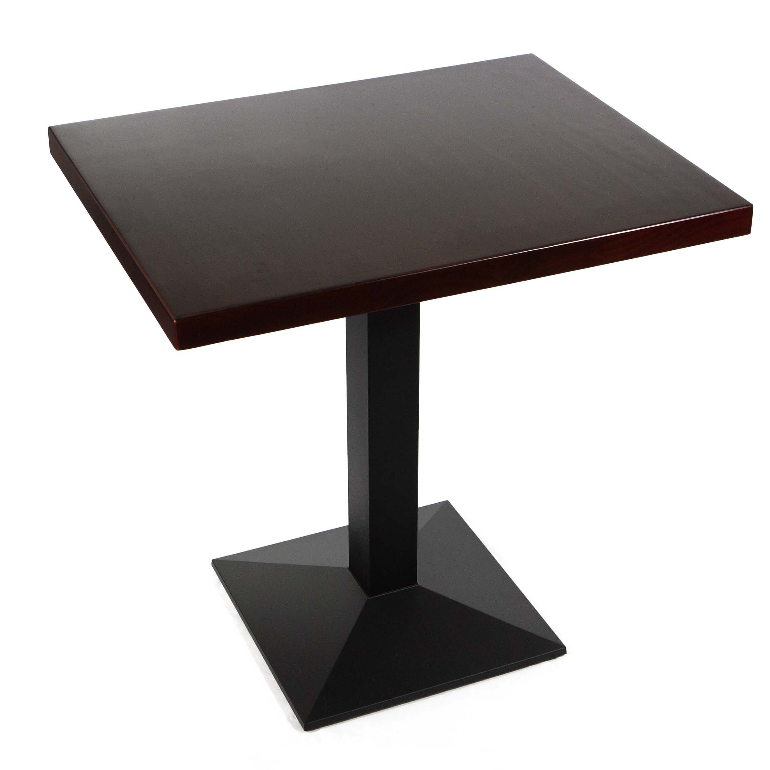 24 x 30" Solid Pine Wood Restaurant Cafe Table, Mahogany Color #J11P24 ...