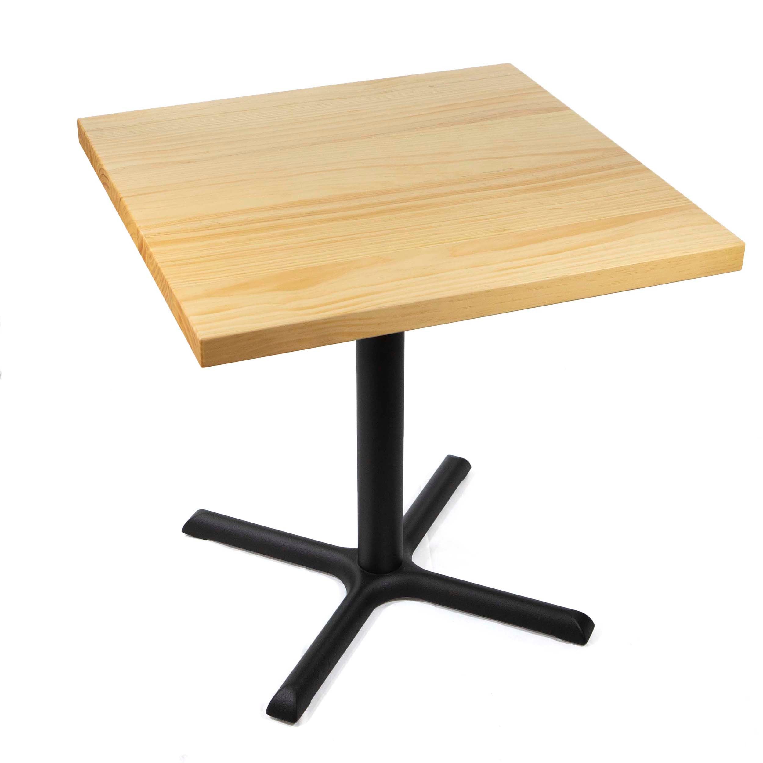 30 x 30" Solid Pine Wood Restaurant Cafe Table, Natural Color #J29P303 ...