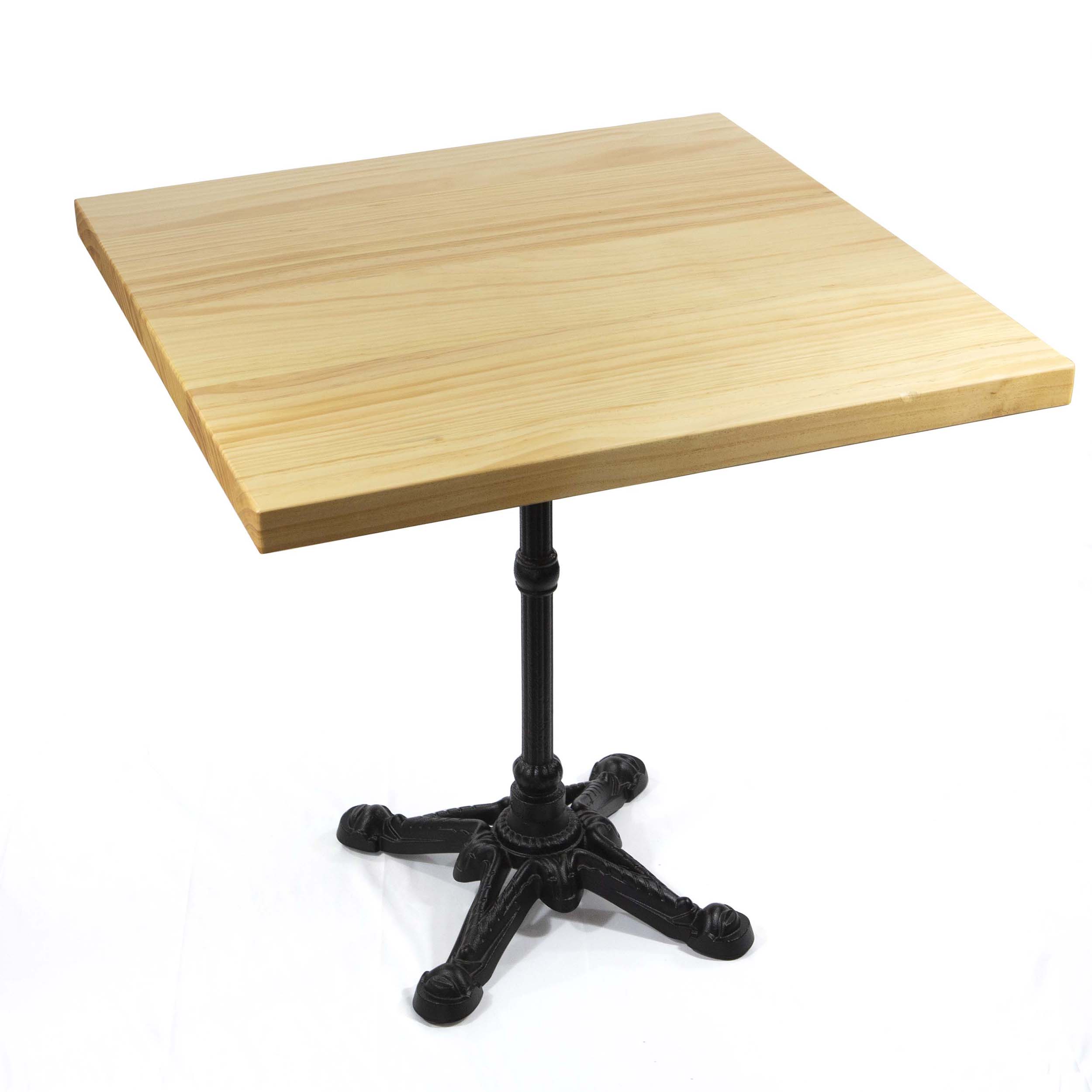 30 x 30" Solid Pine Wood Restaurant Cafe Table, Natural Color #J63P303 ...