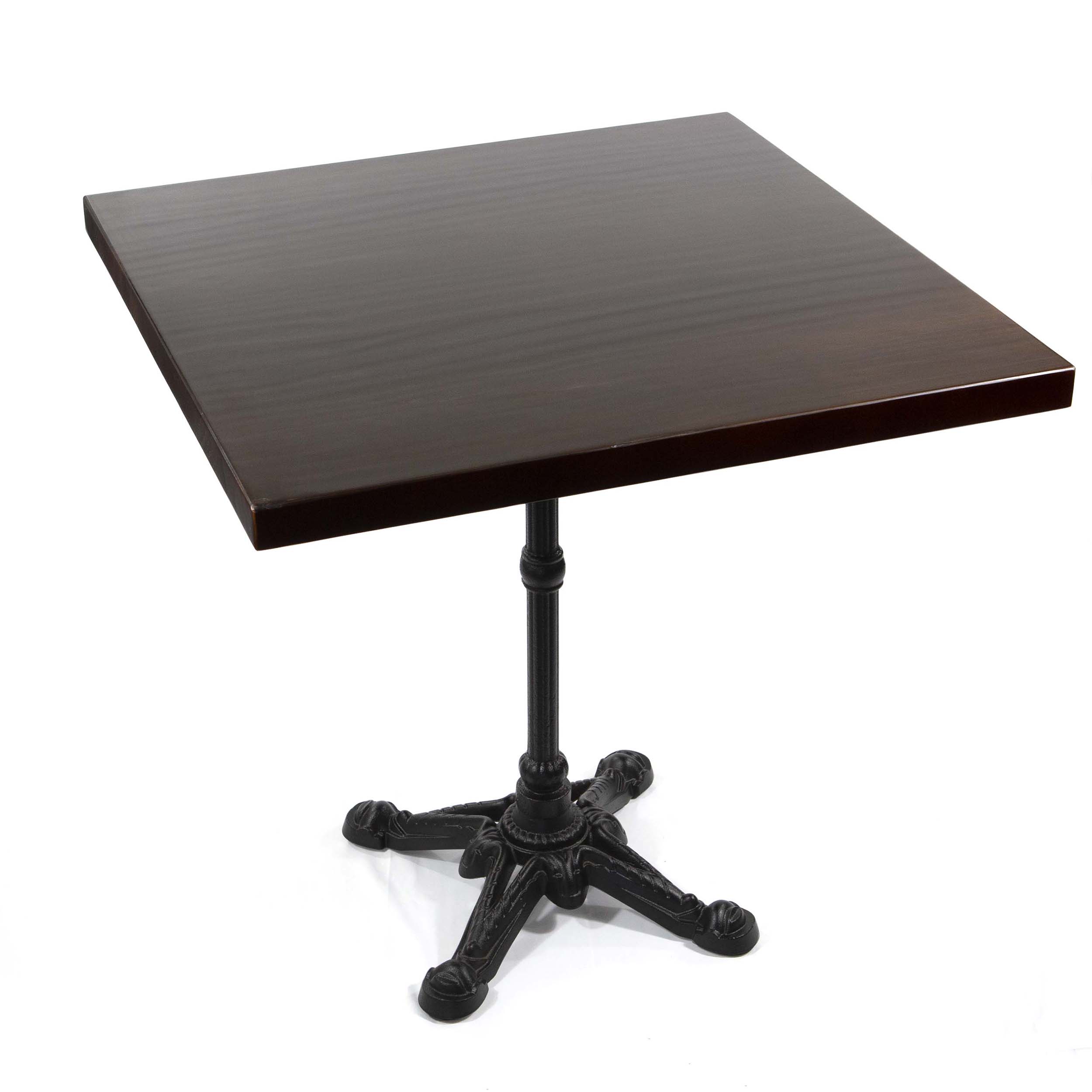 30 x 30" Solid Pine Wood Restaurant Cafe Table, Dark Walnut Color #J63 ...