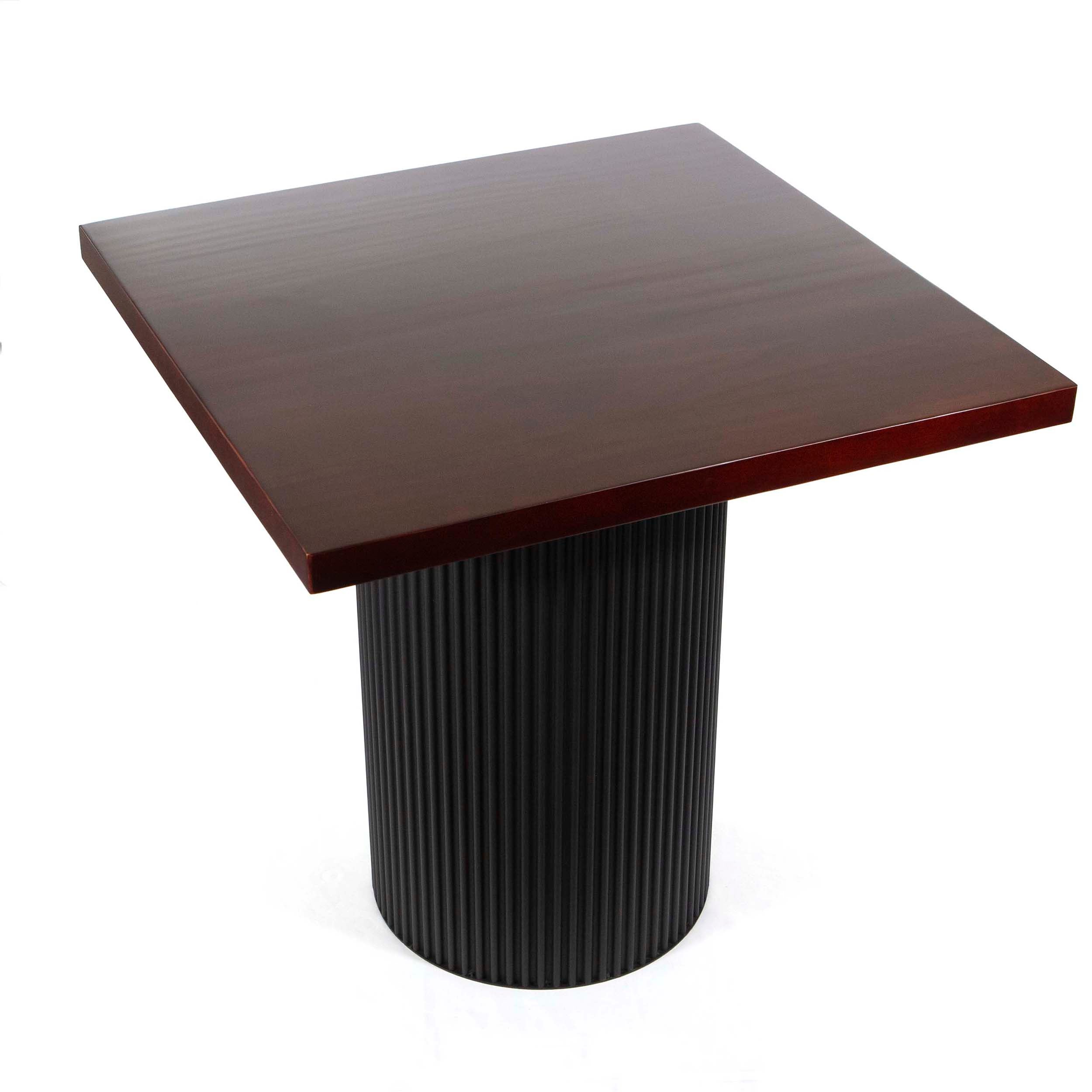 30 x 30" Solid Pine Wood Restaurant Cafe Table, Mahogany Color #S22P30 ...