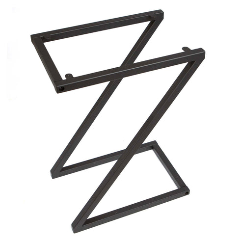 Z-C Shape Powder Coated Metal Side Table Legs (Set of 4) – Rusty Design ...