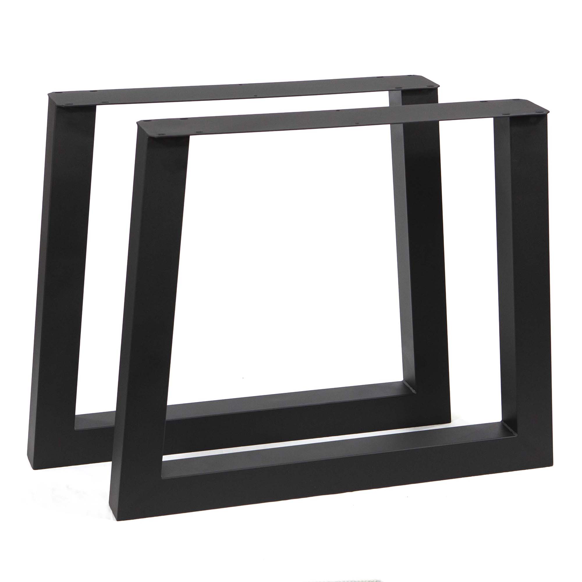 Extra Wide Trapezoid Dining Table Legs, Made In 3"x3" Tubing, 1 Pair ...