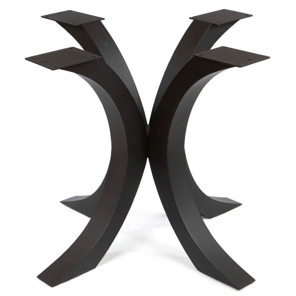 Flowy Butterfly Round Metal Dining Table Legs | 28" Tall – Rusty Design ...