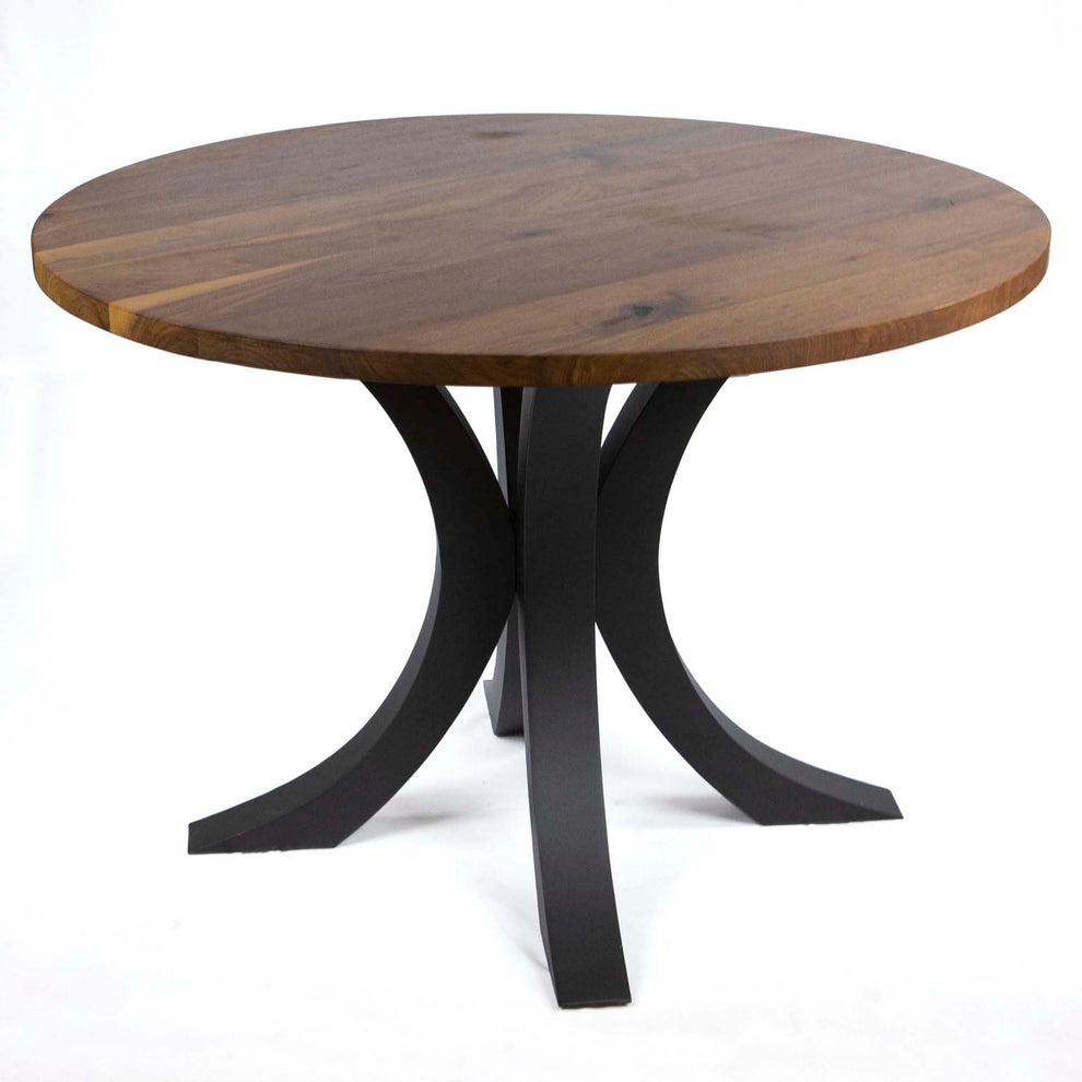 Flowy Butterfly Round Metal Dining Table Legs | 28" Tall – Rusty Design ...